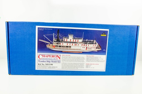 34" Model Ship Kit Chaperon Sternwheels Steamer 1884 1/24 Scale Model ...