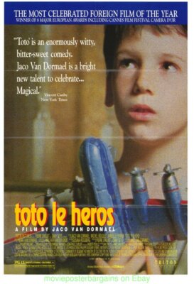 TOTO THE HERO aka TOTO LE HEROS MOVIE POSTER Original 27x40 Folded 1991 ...