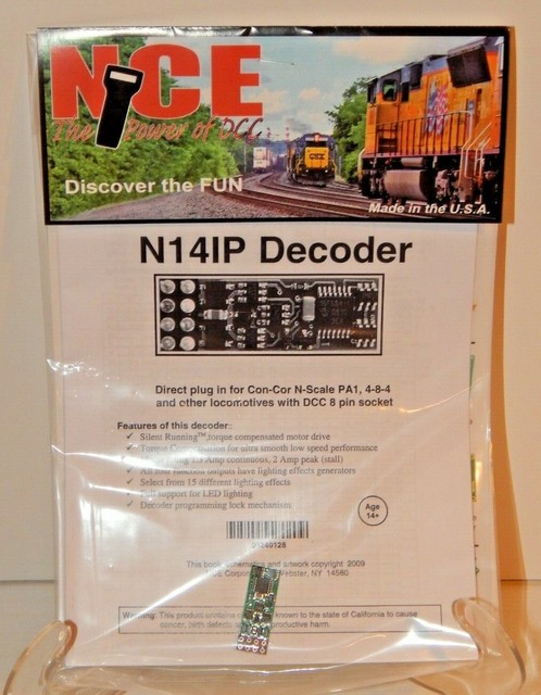 Nce N141p Decoder Direct Plug in for Con-cor N Scale Pa1 4-8-4 & Others ...