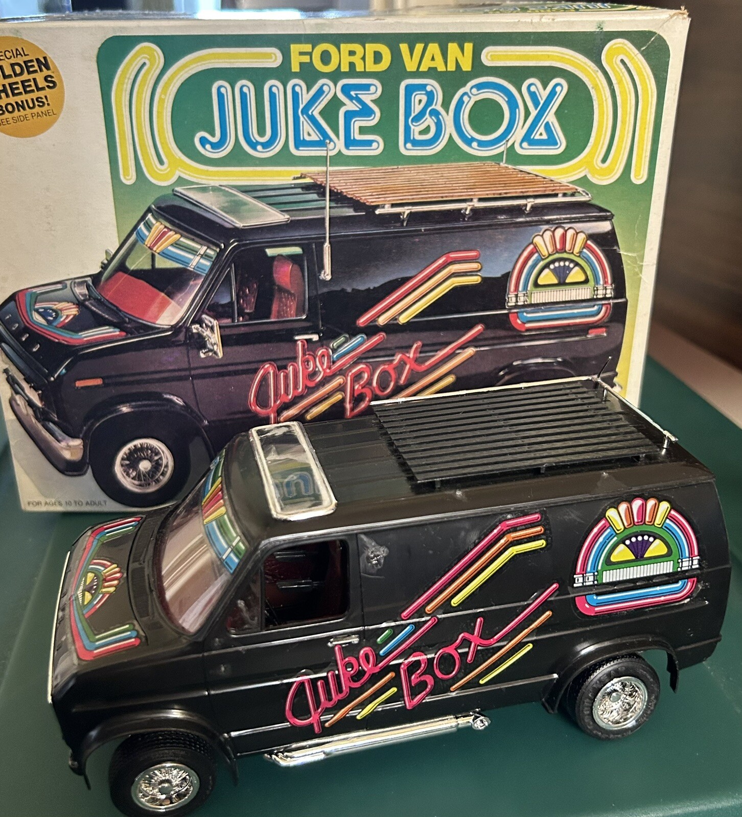Vintage 1980 MPC 1:25 FORD VAN "JUKE BOX" Model Kit Almost Complete ...