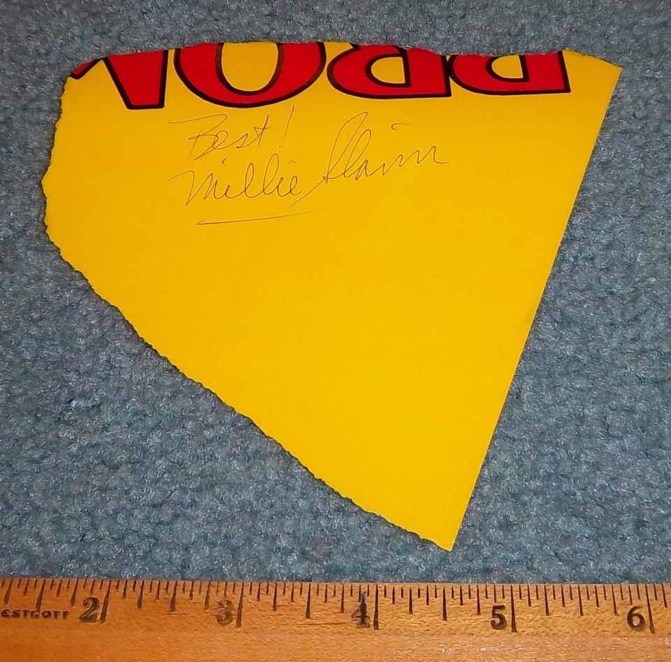 Millie Slavin Signed Autographed Cut Actress Estate Find | eBay