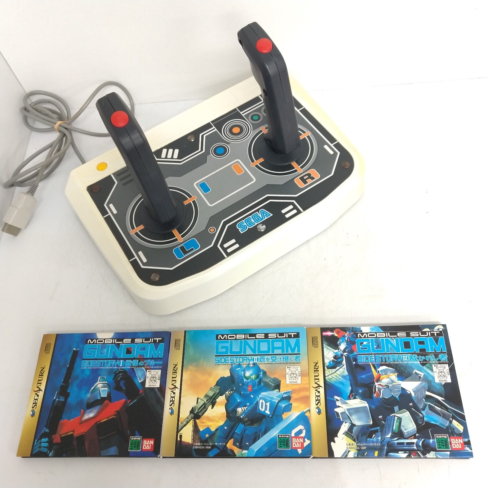 Sega Saturn Twin Stick Controller HSS-0151 & 3 games Gundam tested ...