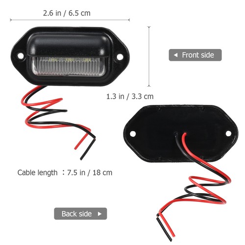 2X Universal LED License Plate Tag Light Lamp White For Truck SUV ...