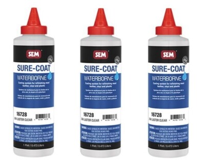 SEM 16728 Sure-Coat Low Luster Clear Leather Vinyl Plastic Interior (3 ...