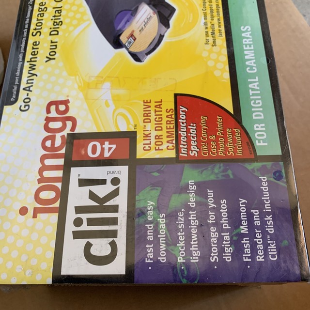 Iomega Clik Drive for Digital Cameras (12021) External Clik Drive for ...