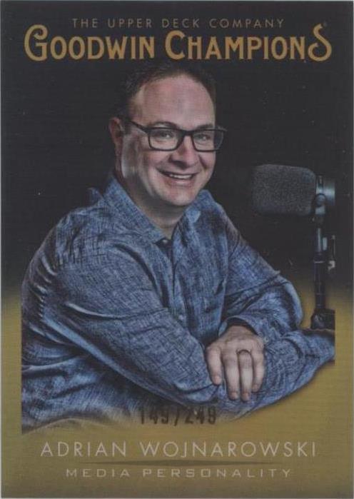 2021 Goodwin Champions - Platinum Black & Gold #34 Adrian Wojnarowski ...