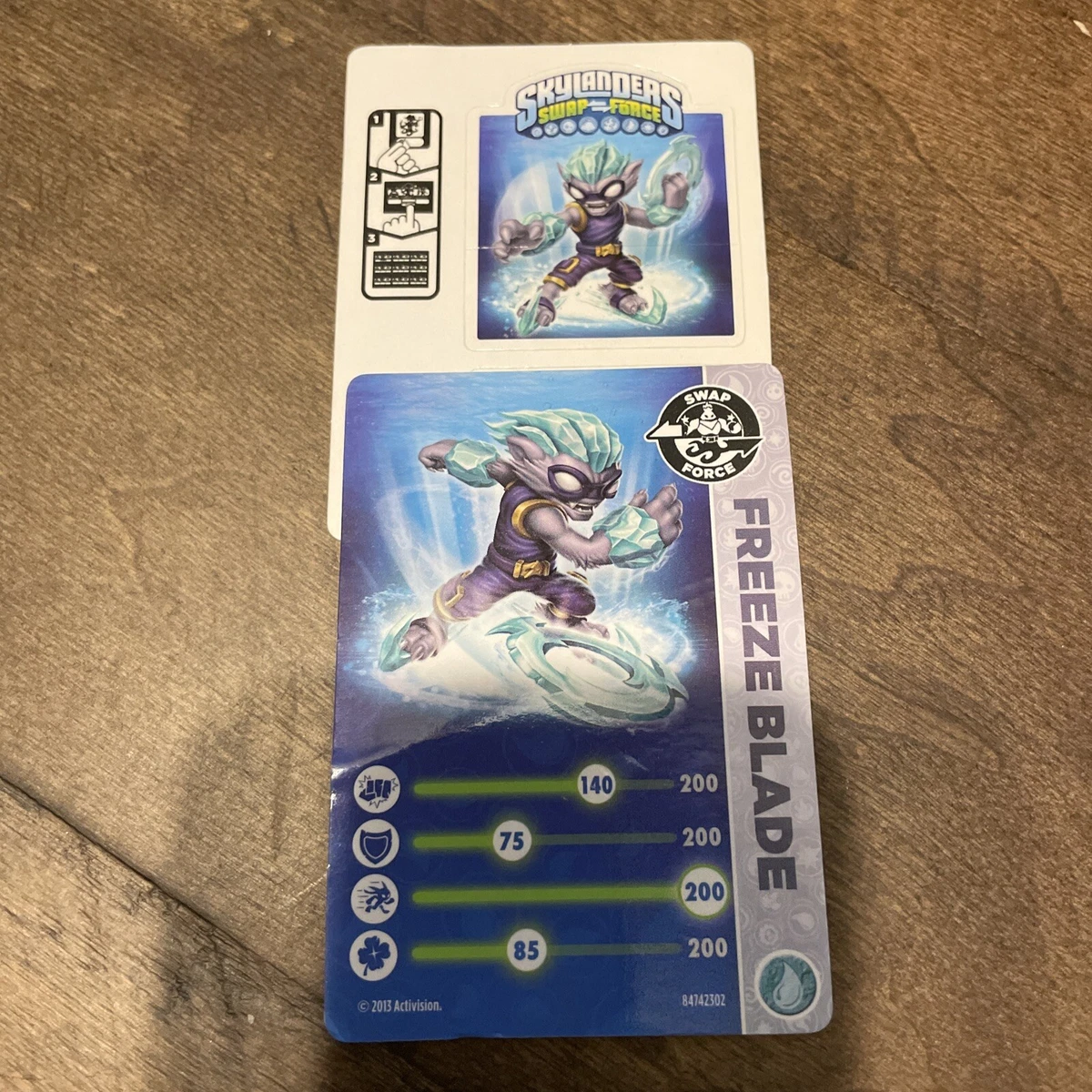Skylanders Swap Force Freeze Blade Card