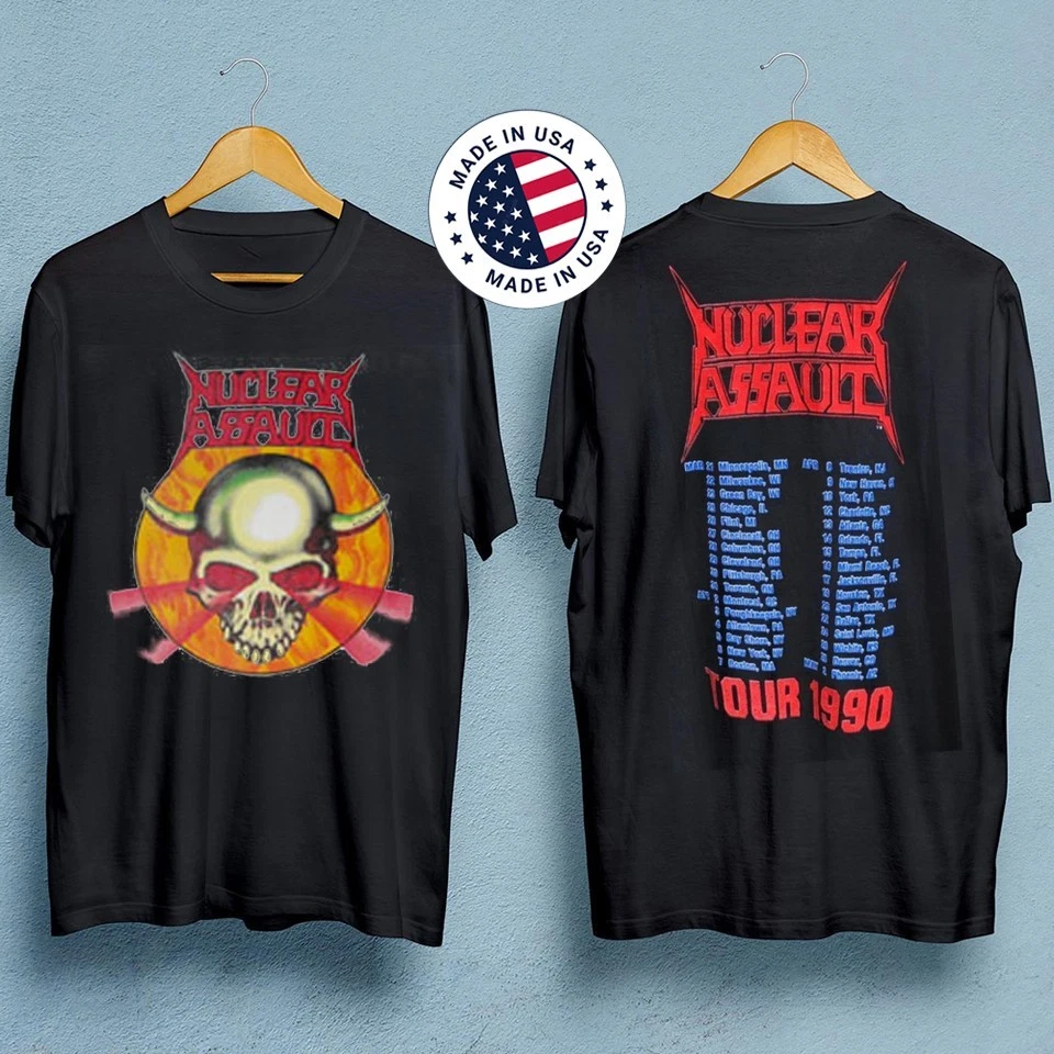 Nuclear Assault band 2 sides T-shirt black All sizes S to 5Xl | eBay