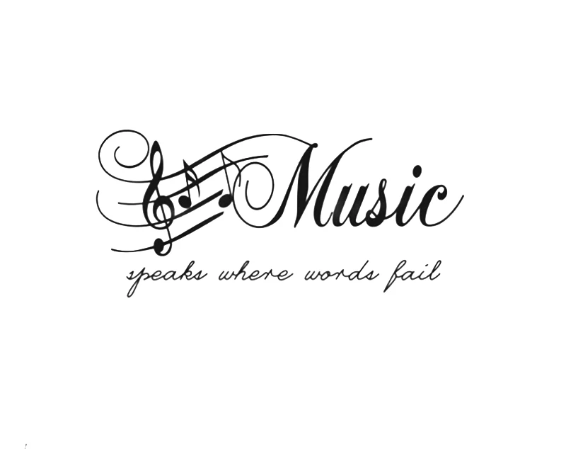The Word Music Tattoo