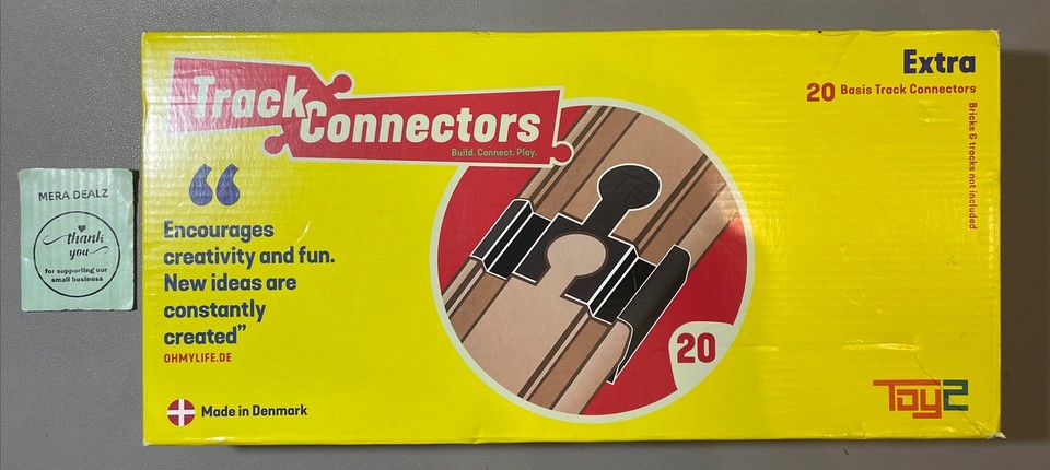 TOY2 Wooden Train Track Accessories - Track Connectors for Wooden Train ...