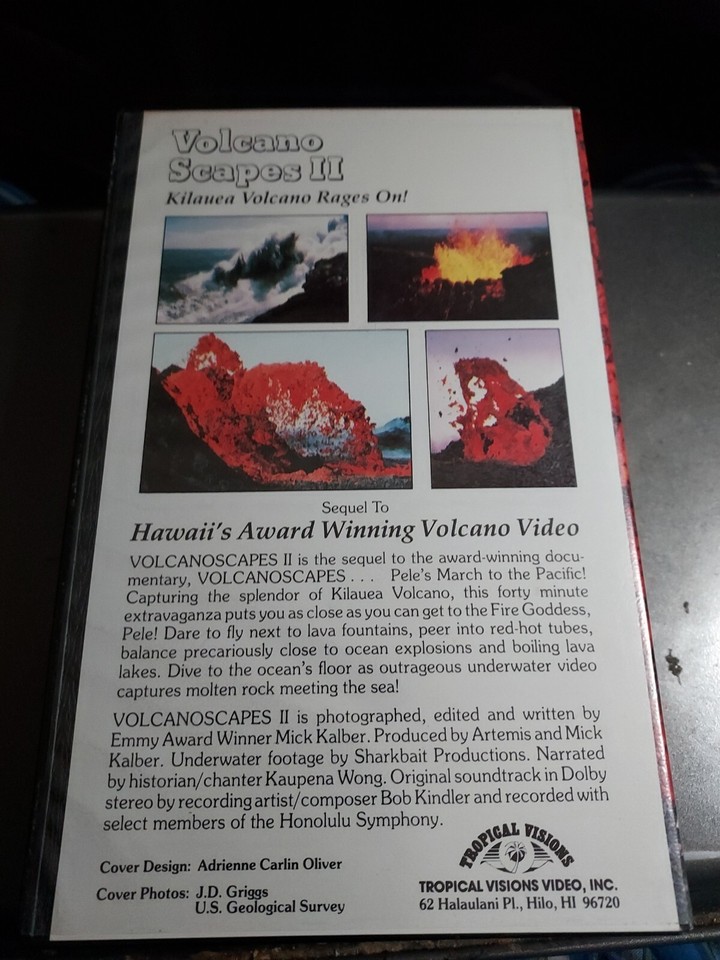 VOLCANO SCAPES II VHS VIDEO KILAUEA VOLCANO RAGES ON | eBay