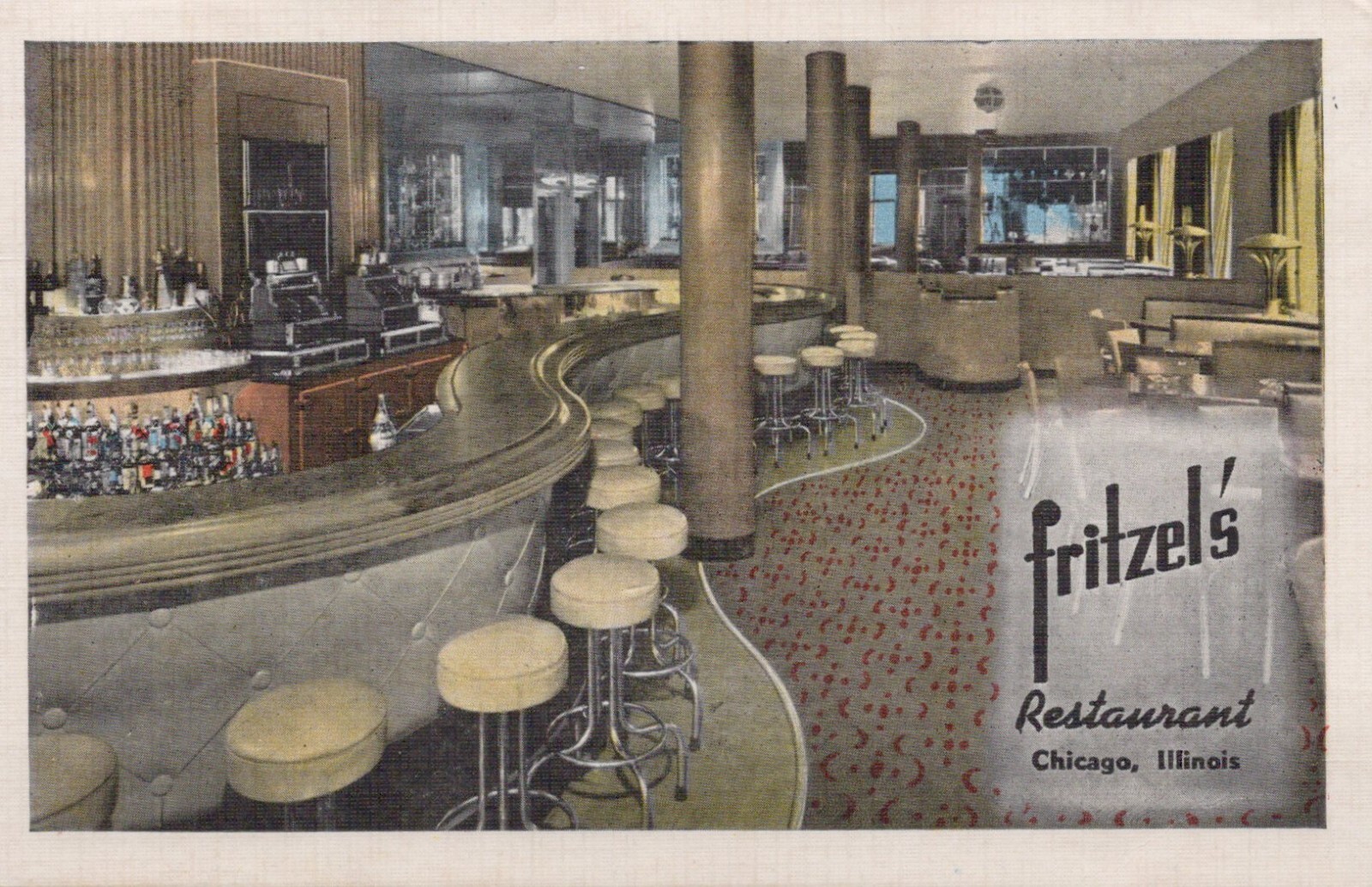 Fritzel's Restaurant - Chicago, Illinois - unposted linen | eBay
