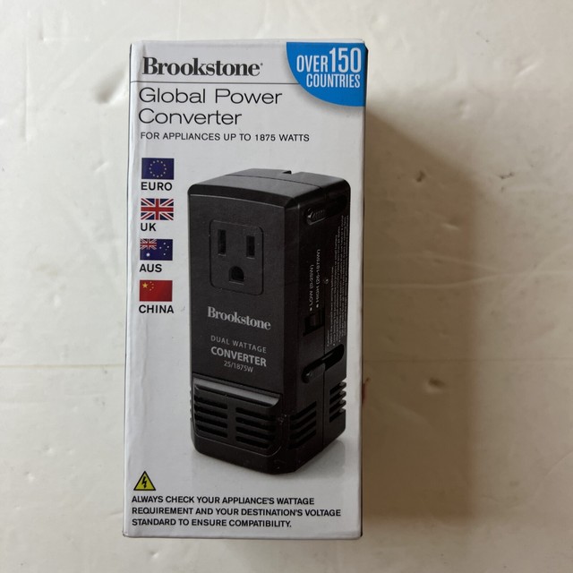 Brookstone Global Power Converter for Appliances up to 1875 Watts for ...