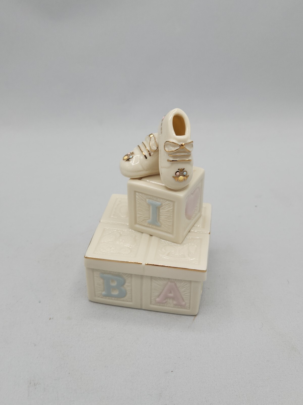 Rare Lenox "Precious Steps" Treasure Box Porcelain Baby Boy Or Girl ...