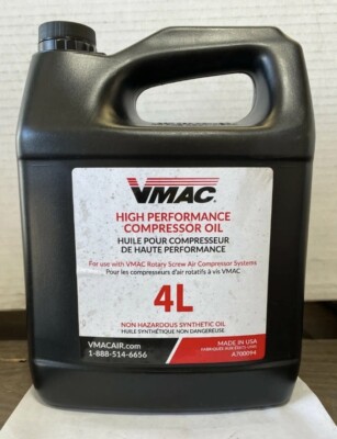 VMAC High Performance Rotary Screw Air Compressor Oil 4 Liters | eBay