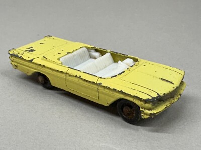 VTG 1962 Lesney #39 Pontiac Convertible Yellow England | eBay