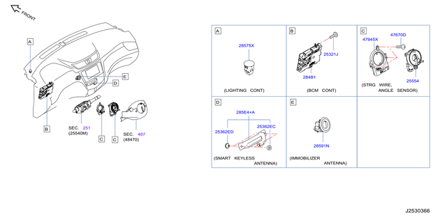 Genuine Nissan Control Assembly Power Back Door 284g0-4ba5b for sale ...