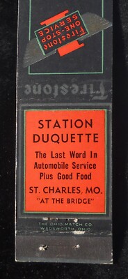 1930s? Station Duquette Firestone Tires and Tubes Gas Good Food Saint ...