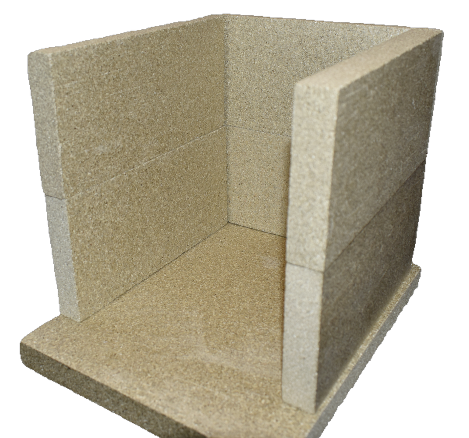 Vermiculite Firebrick Fire Board 25mm Heat Proof Brick Fireboard ...
