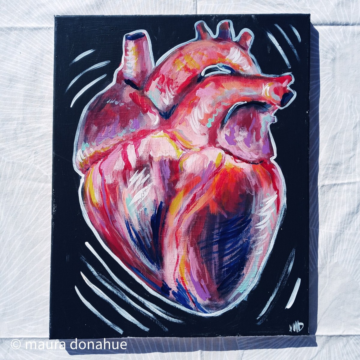 Anatomical Heart Pop Art