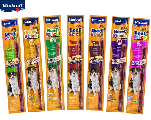 VITAKRAFT BEEF STICKS CHEWY TASTY MEATY DOG TREAT STICKS LAMB TURKEY ...