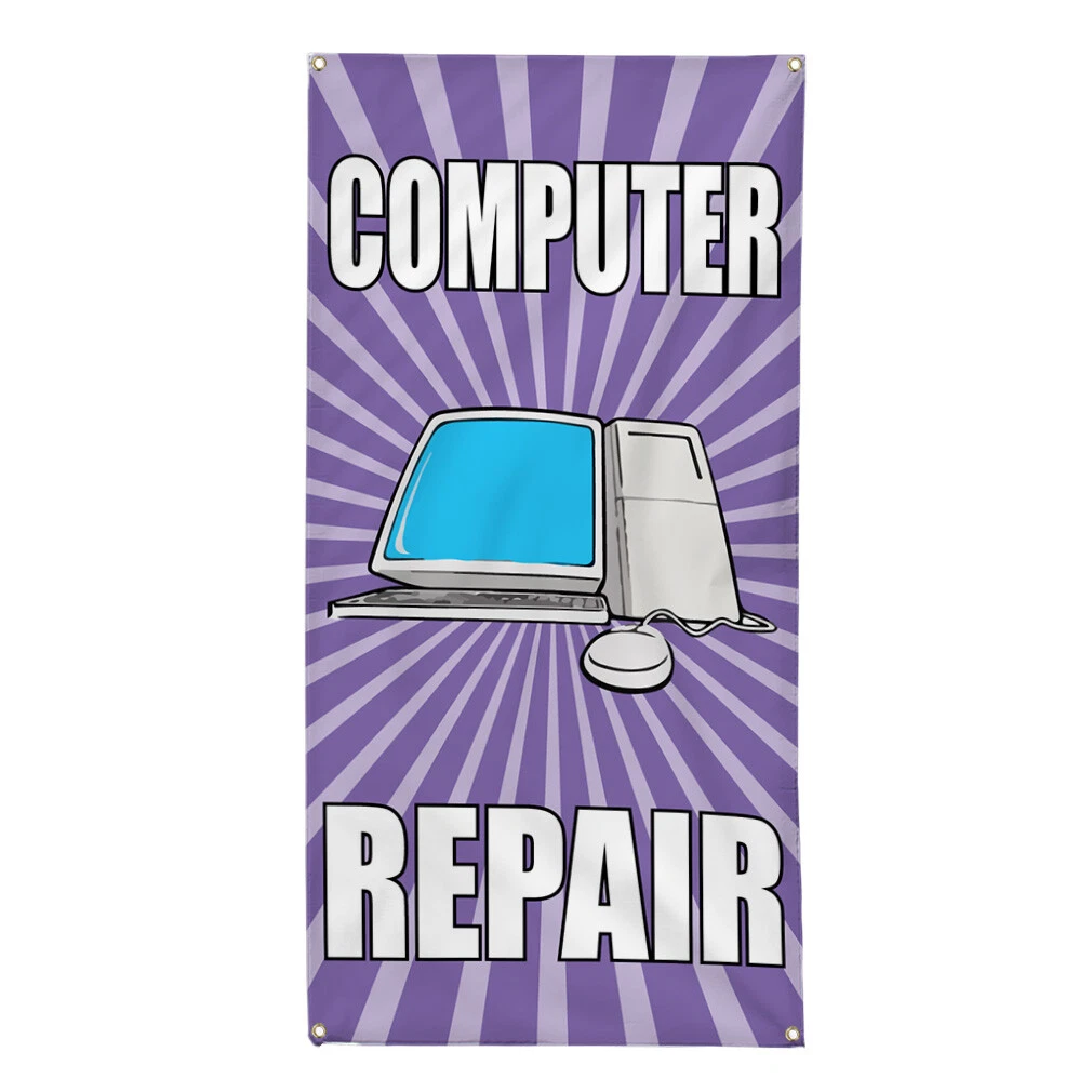Computer Repair Banner Vertical