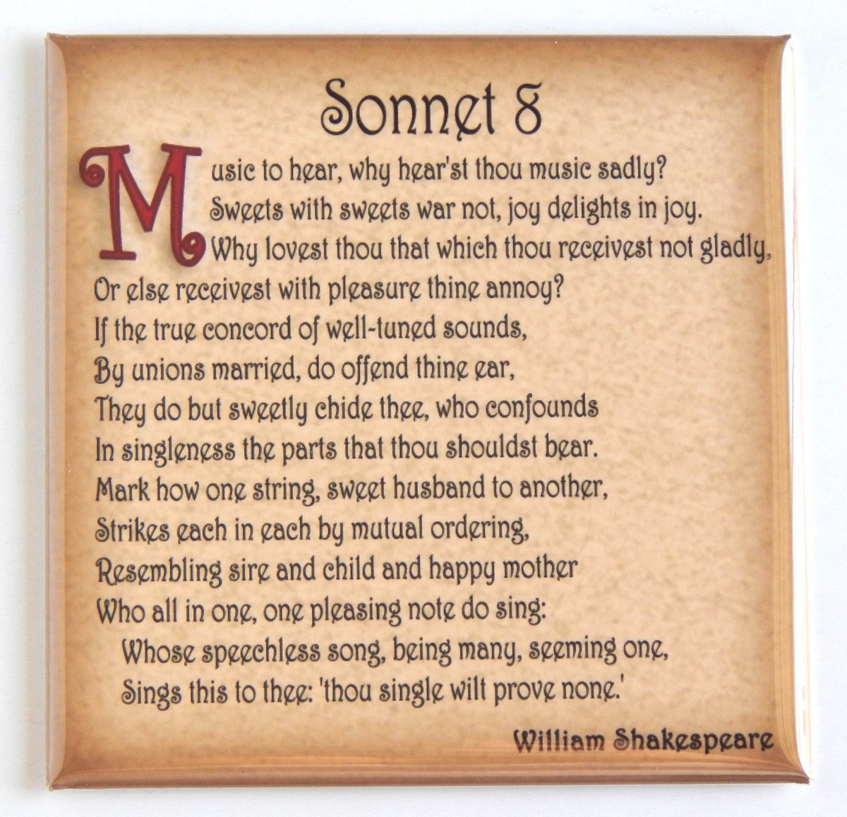Sonnet Examples About Food