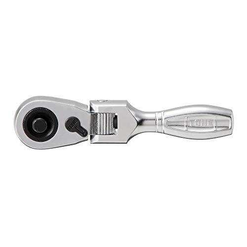 TONE RH4FCHS 1/2"Drive Short Ratchet Handle Compact Flex Head 72 Teeth ...