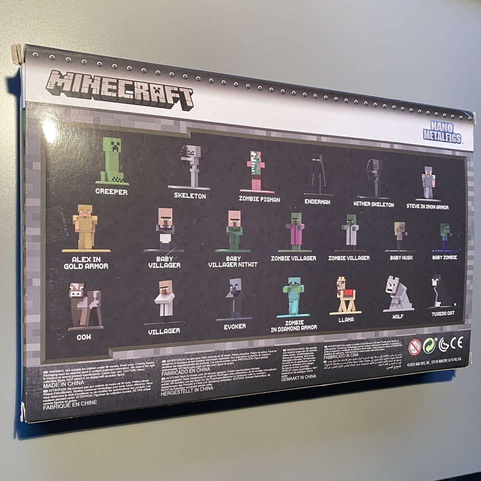 Jada Toys Minecraft Dungeons Nano Metalfigs Set of 20 Die Cast Figures ...