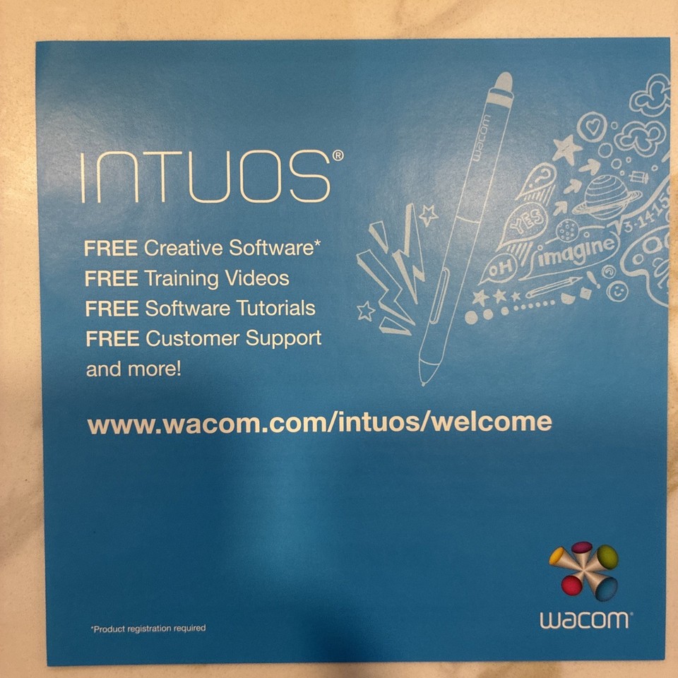 WACOM Intuos CTL-480 Small Creative Pen Tablet Cable Not Tested | eBay