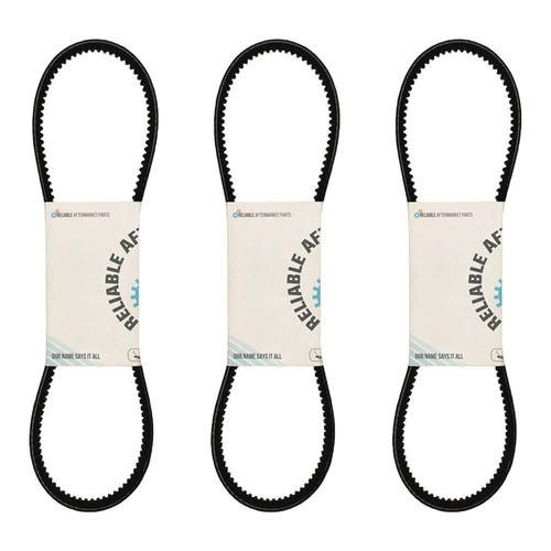 Three (3) 1/2" x 37" Fan Drive Belts 1J730-97010 Fits Kubota Wheel ...
