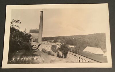 Niagara Wisconsin~Kimberly Clark Paper Mill~Factory Real Photo Postcard ...