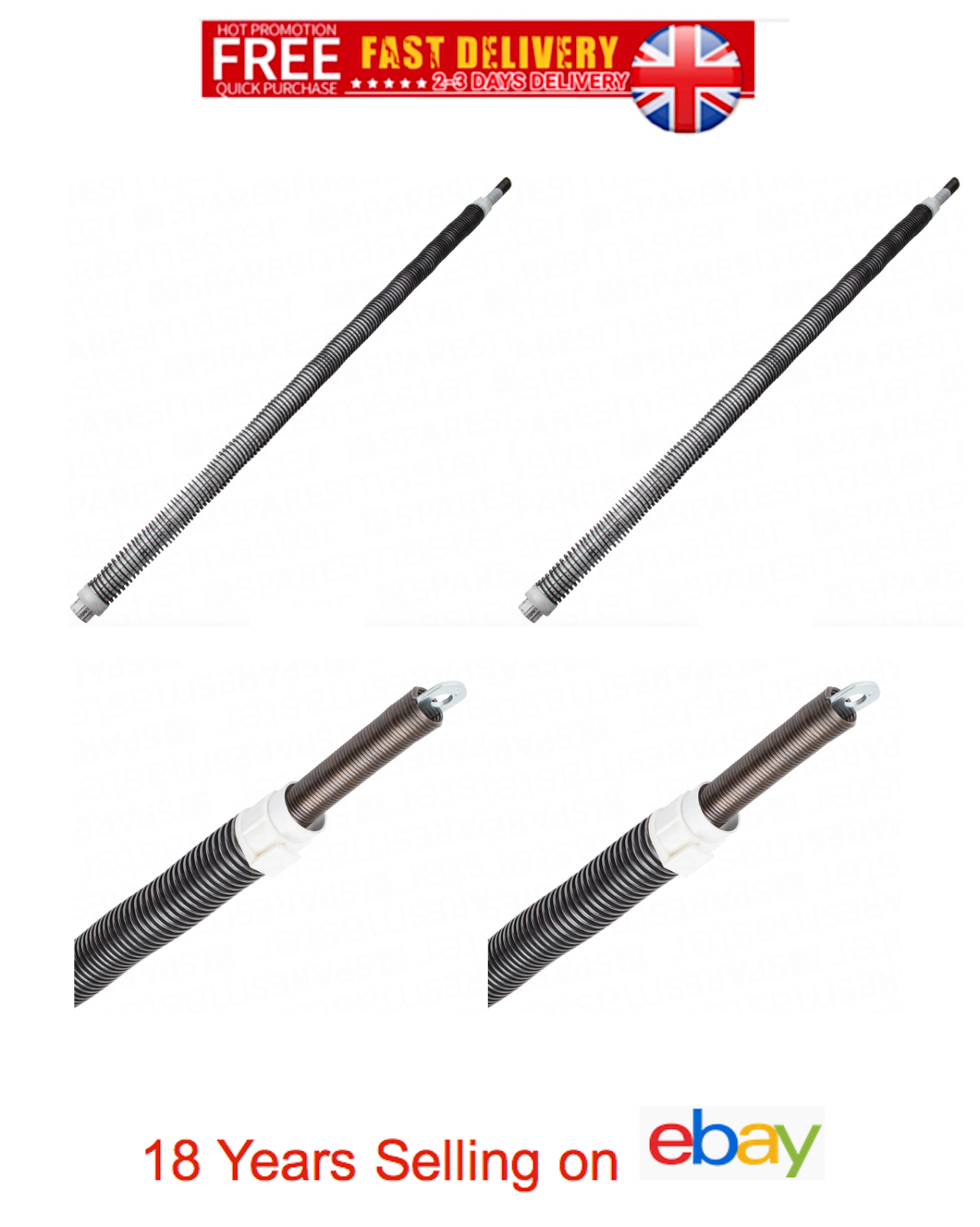 GARADOR GARAGE DOOR SPRINGS MK4 UP AND OVER SIDE SIDE TENSION SPRING No ...
