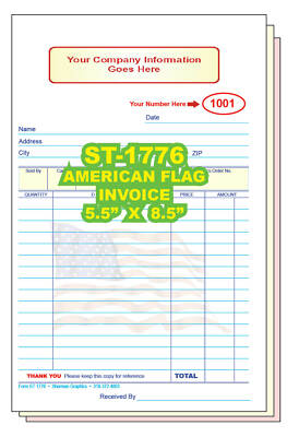American Flag Sales Invoice ST-1776 | eBay