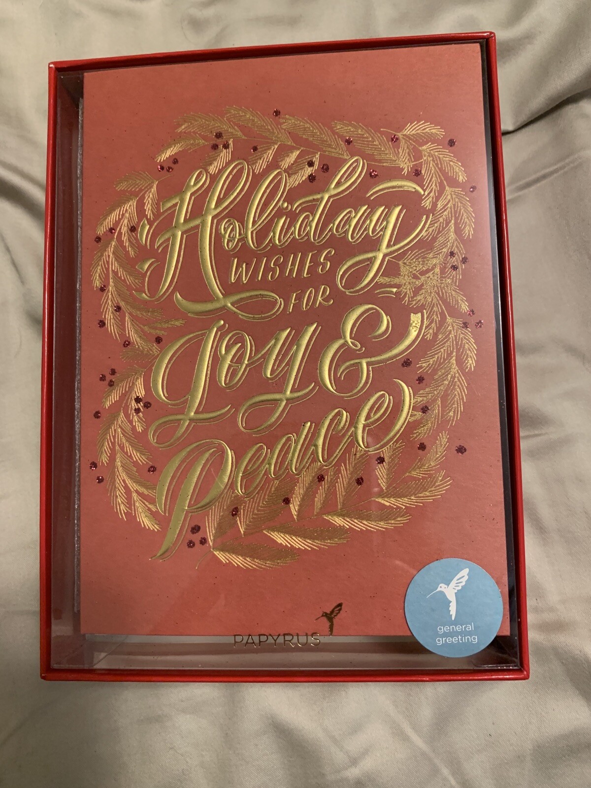 Holiday Wishes Papyrus Box Cards Brand New 12 Cards | eBay