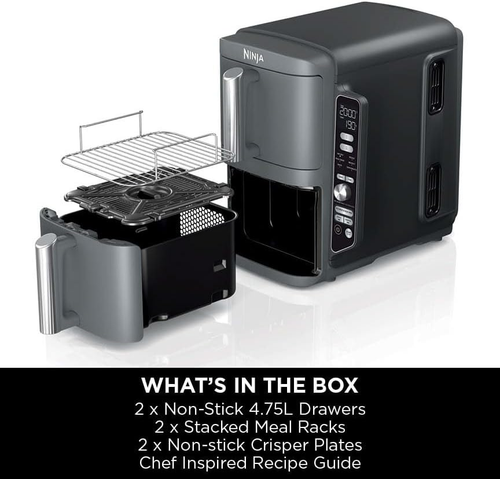 Ninja Double Stack XL Air Fryer Vertical Dual Drawer Airfryer with 4 ...