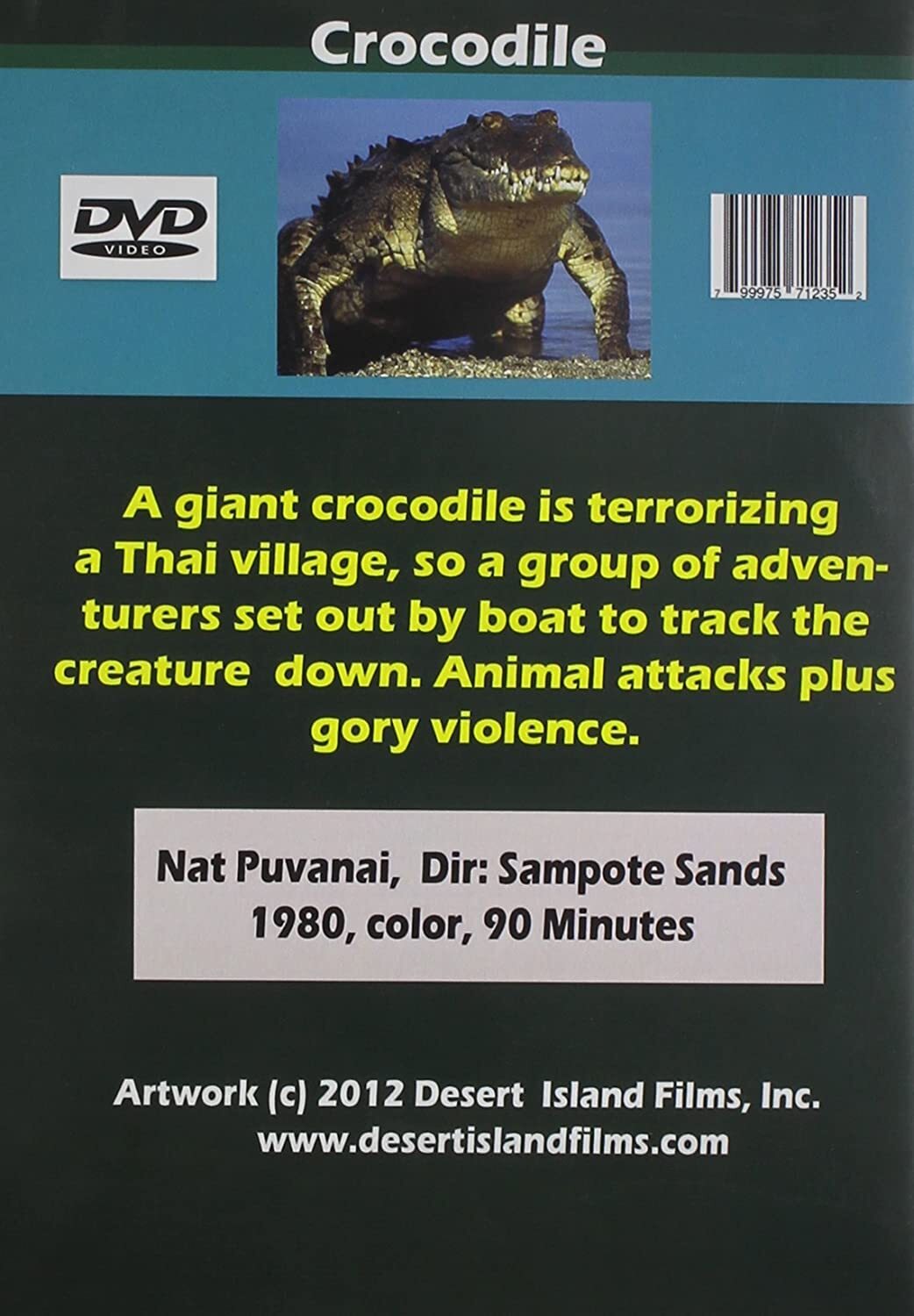 Crocodile (DVD) Nat Puvanai Tany Tim Angela wells 799975712352 | eBay