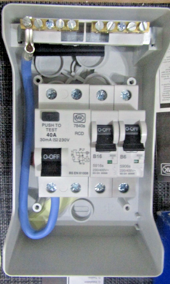 MK Sentry Consumer Unit Enclosure With MCBs & Main Switch IP65 ...