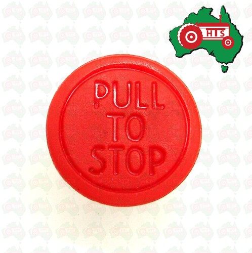 Tractor Stop Knob Pure Red Fits for Massey Ferguson Pre 100 Series & FE ...