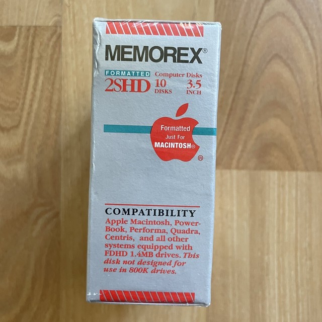Memorex 2shd Ten 10 Macintosh Formatted 3.5" Computer Floppy Disks for ...