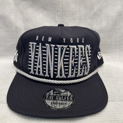 New York Yankees New Era The Golfer White Rope Hitch Snapback MLB Hat ...