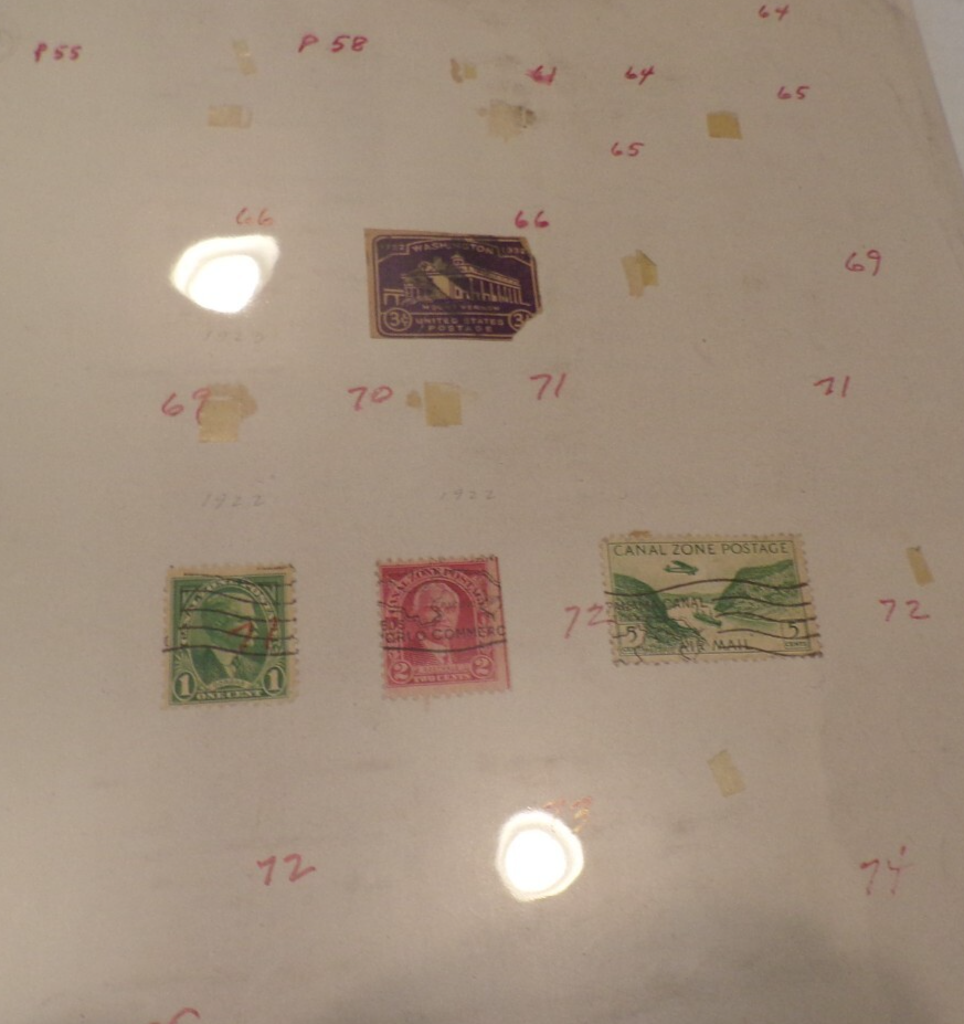 US Stamp Collection- BOB stamps on 9 vintage album pages (H206) | eBay