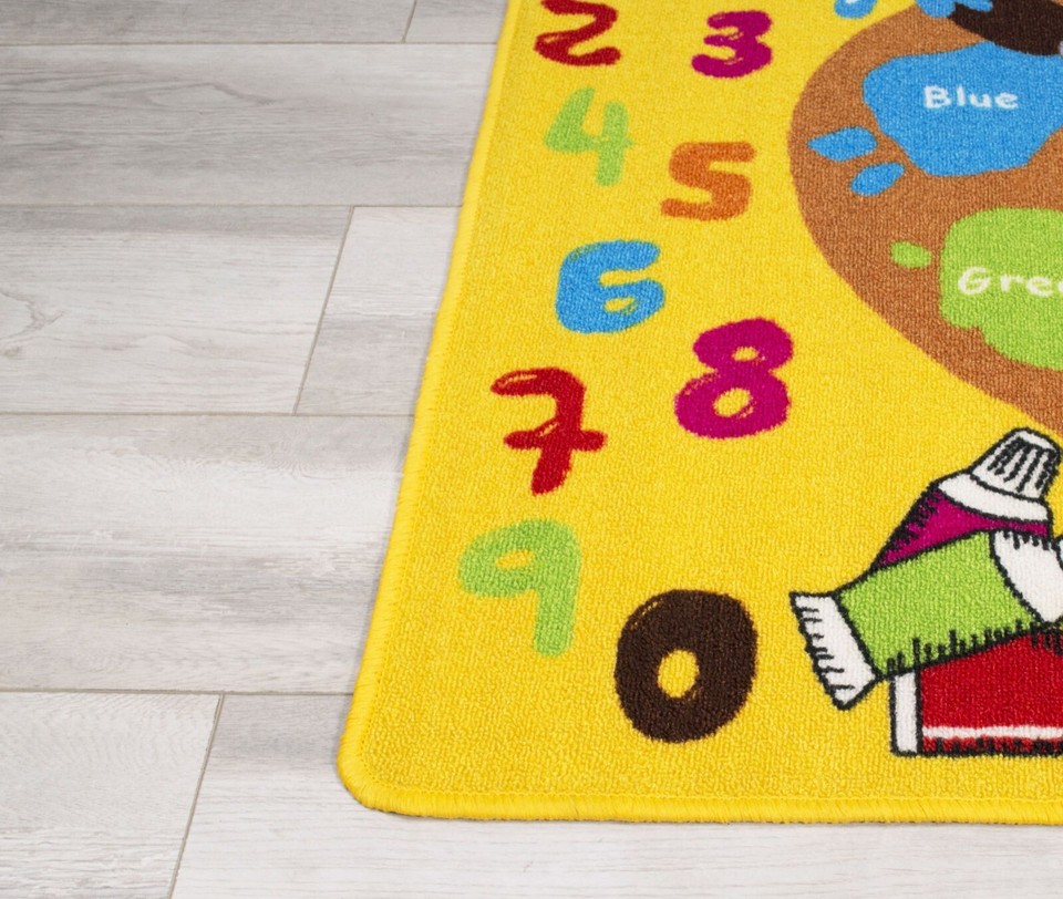 Educational Kids Rug Children for School Classroom Bedroom NON SKID GEL ...
