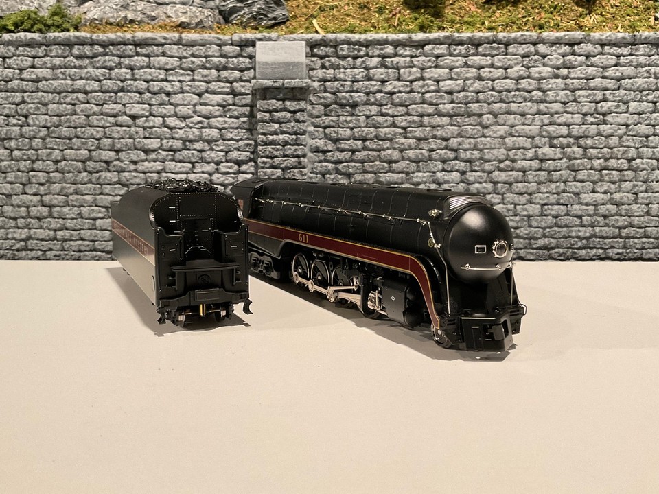 MTH #80-3146-1 HO Norfolk & Western Class J Steam Loomotive #611 PS3 ...