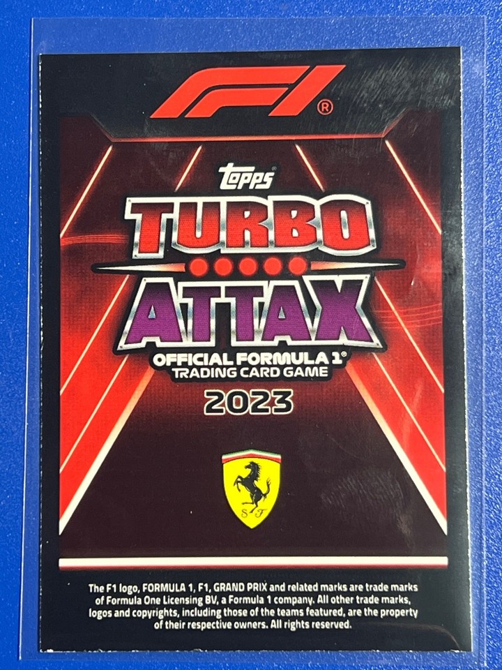 Topps Turbo Attax 23 F1 Pink Rainbow Gladiator Smooth Operator Carlos ...