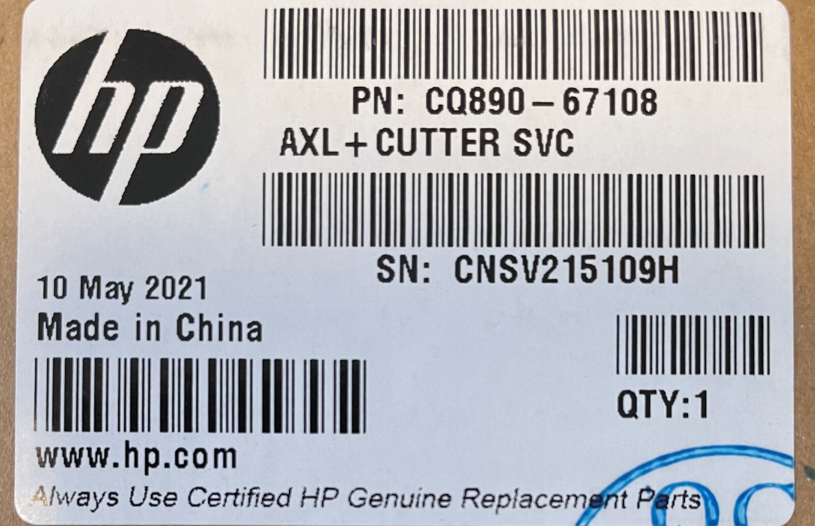 HP - Cutter assembly - CQ890-67108 | eBay