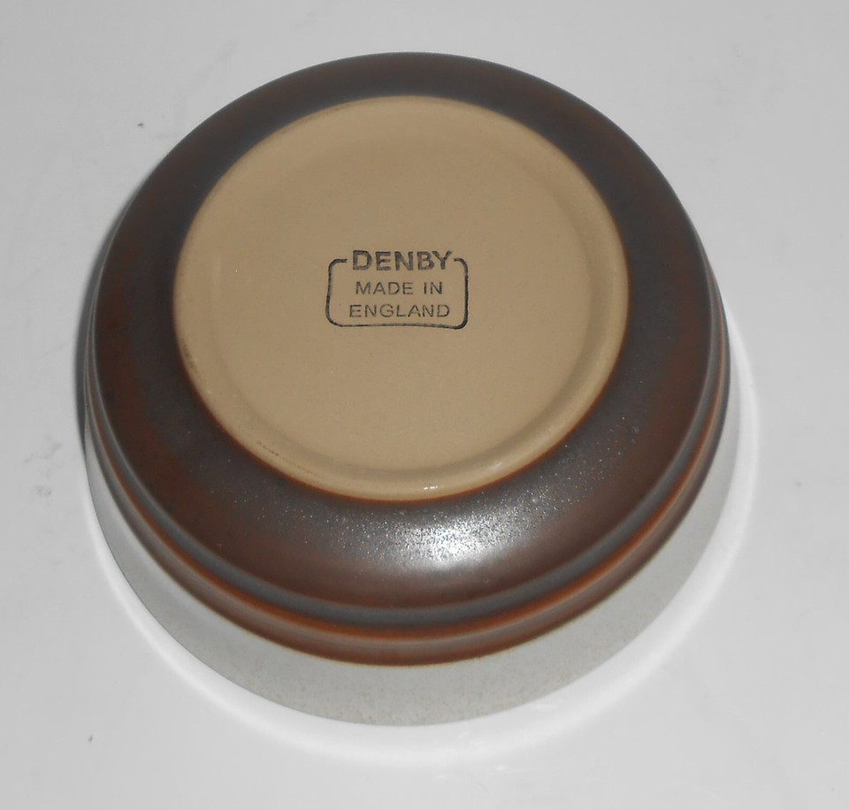 Denby Pottery Stoneware Potter's Wheel Rust Red Cereal Bowl | eBay