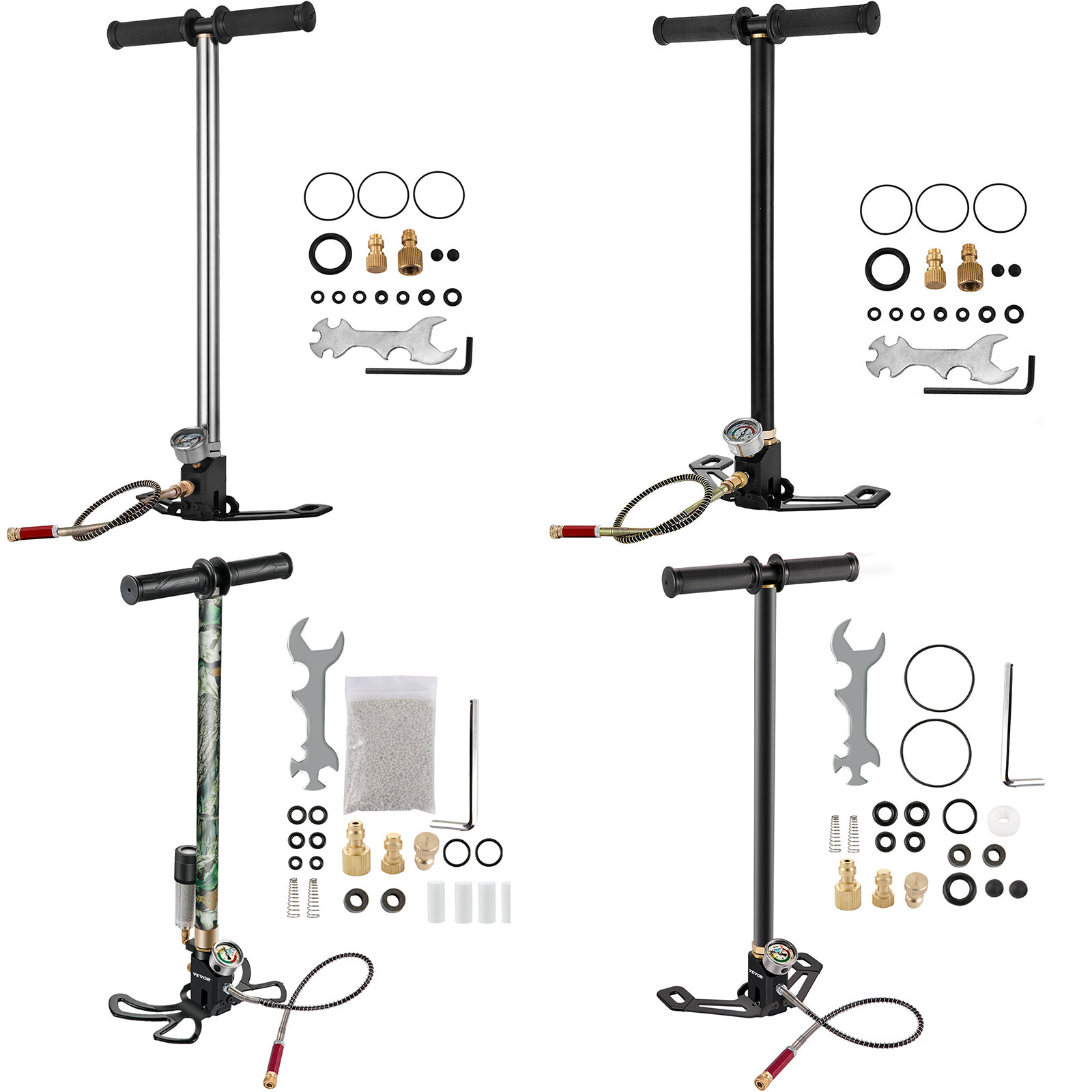 VEVOR Hand Air Pump 3-stage 4-stage 3000/4500/6000psi Hand PCP Pump for ...