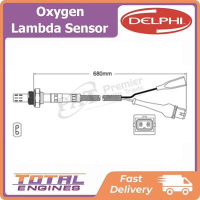 Delphi Oxygen Lambda Sensor fits Volkswagen Transporter T3 2.1L Boxer4 ...