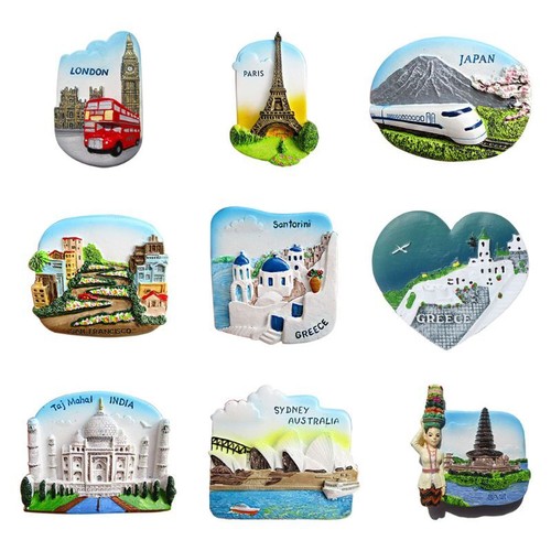 3D Fridge Magnet Refrigerator Stickers Worldwide Tower Japan Gre | eBay